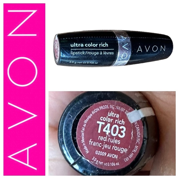 Avon | Makeup | Avon Ultra Color Rich Lipstick Red Rules T43 06 Oz New ...